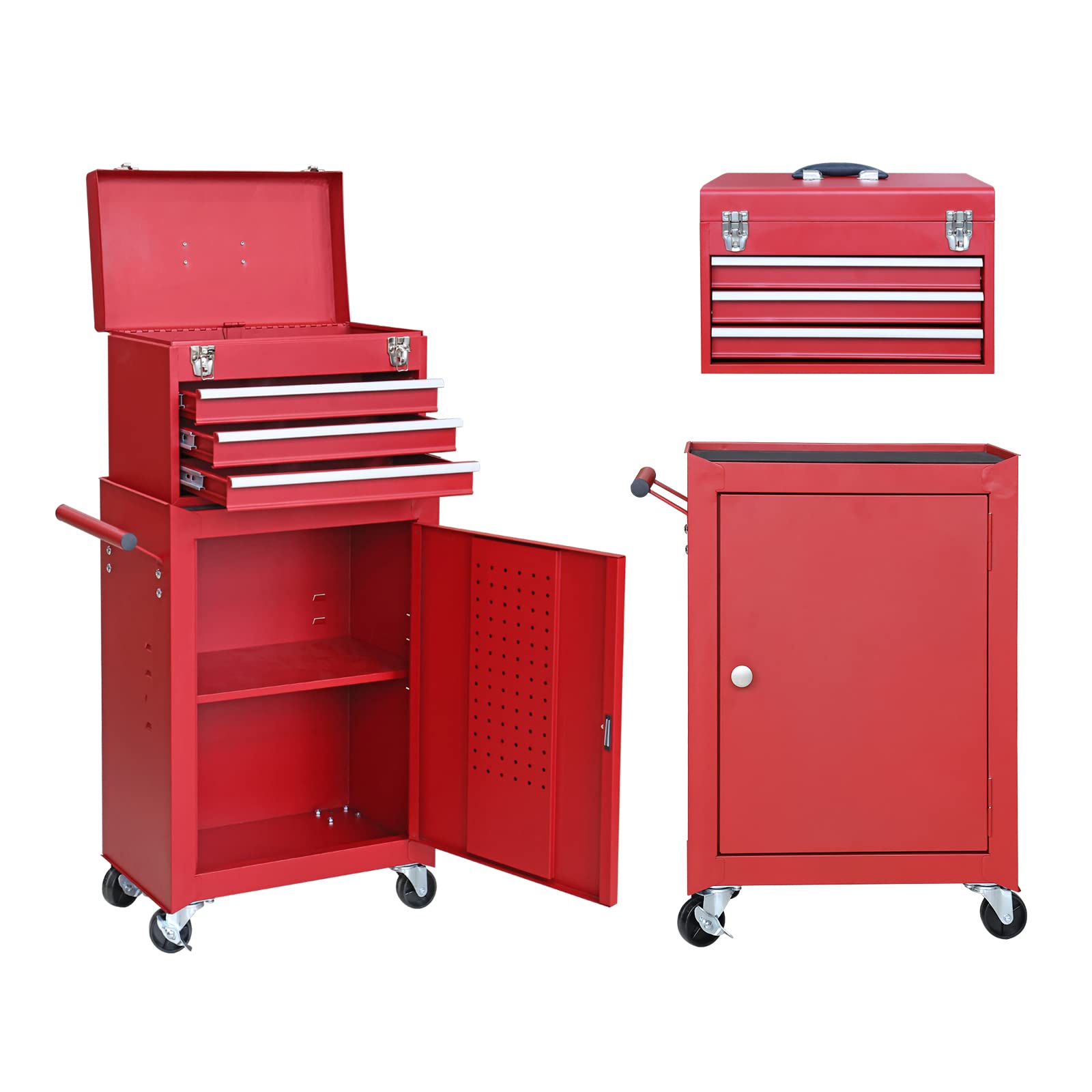 Torin APTB134R Tool Box, Red, Large