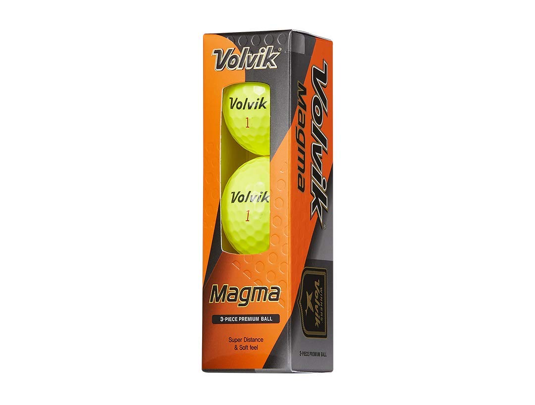 Volvik Magma Golf Balls - Yellow, Large