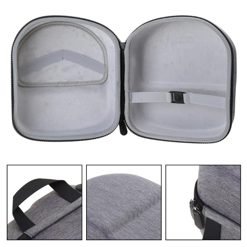 Travel Case for Oculus Quest 2/Oculus Quest All-in-one VR Gaming Headset Hard Carrying Case Shoulder Bag Protective Storage Box (Grey)
