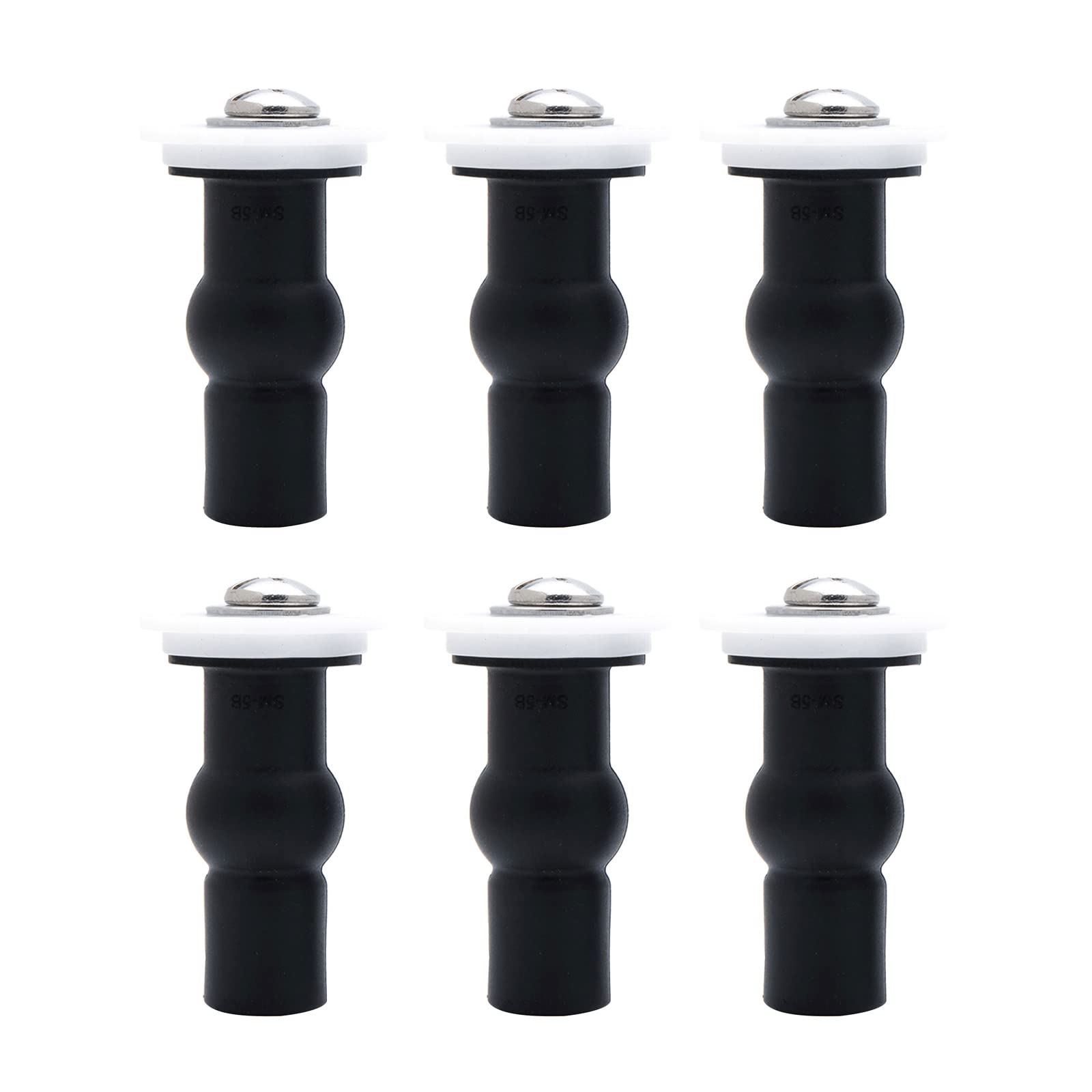 Universal Toilet Seats Screws Expanding Rubber Top Fixed Screws For Top Mount Toilet For Seat Hinges Easy To Instal Toilet Seat Fixing Kit