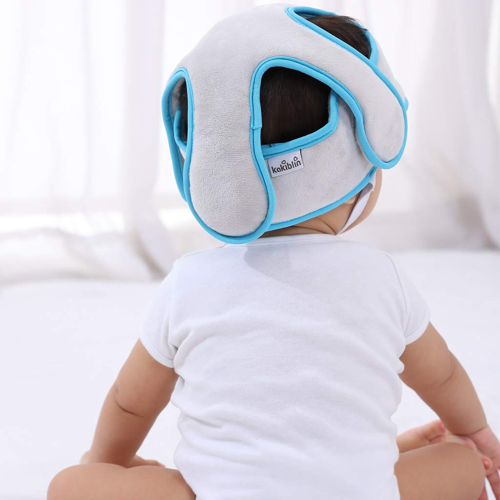 vocheer Baby Safety Helmet, Infant Head Protector Hat Adjustable Helmet Headguard Protective Cap for Toddlers Learn to Walk, Grey
