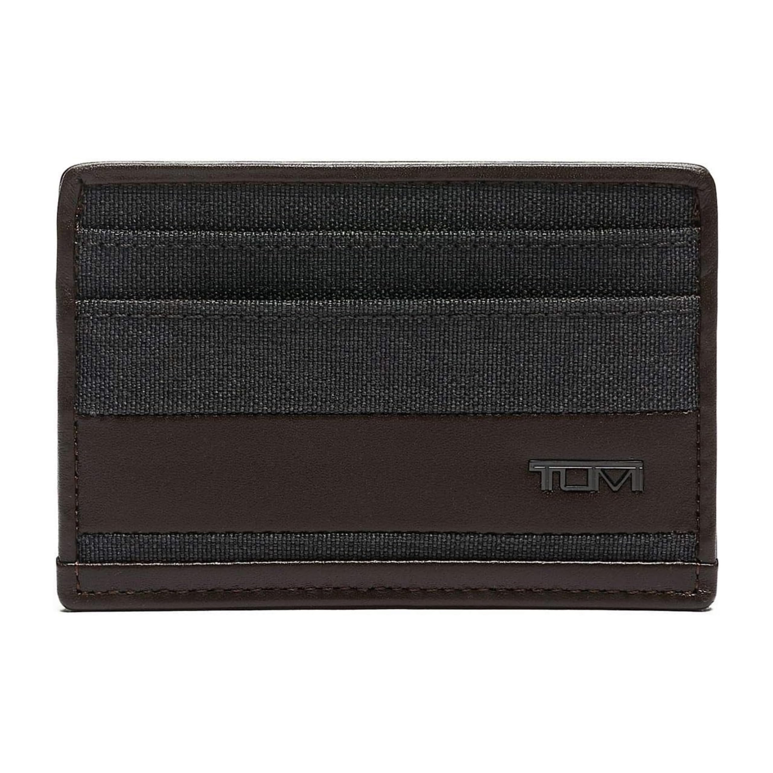 TUMI - Alpha Slim Card Case - Slim Billfold Wallet for Travel - Slip Pocket Wallet - Small Wallet - 2.8" X 4.1" X 0.2" - Camo Jacquard