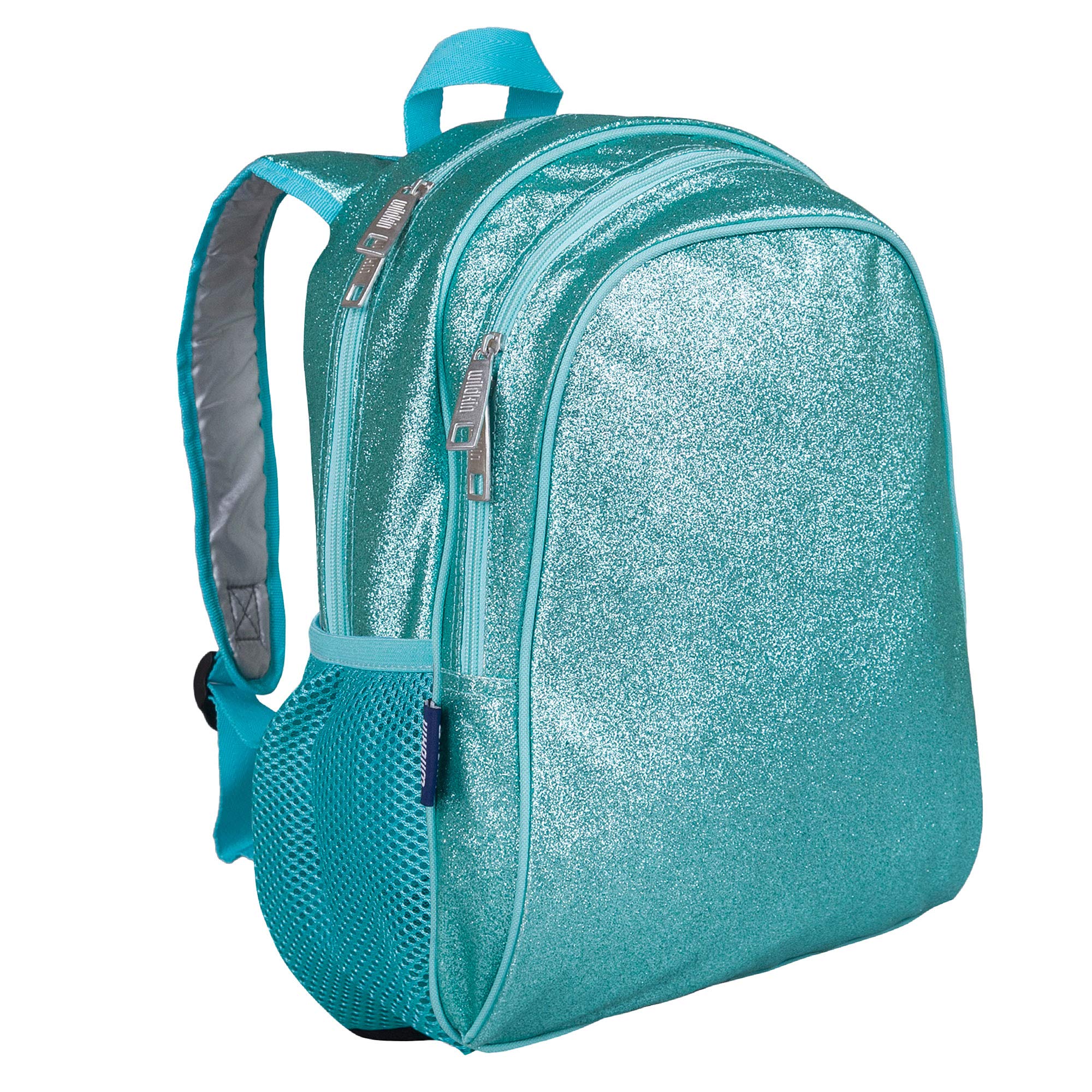 Wildkin 15-Inch Kids Backpack for Boys & Girls, Perfect for Early Elementary, Backpack for Kids Features Padded Back & Adjustable Strap, Ideal for School & Travel Backpacks (Blue Glitter)