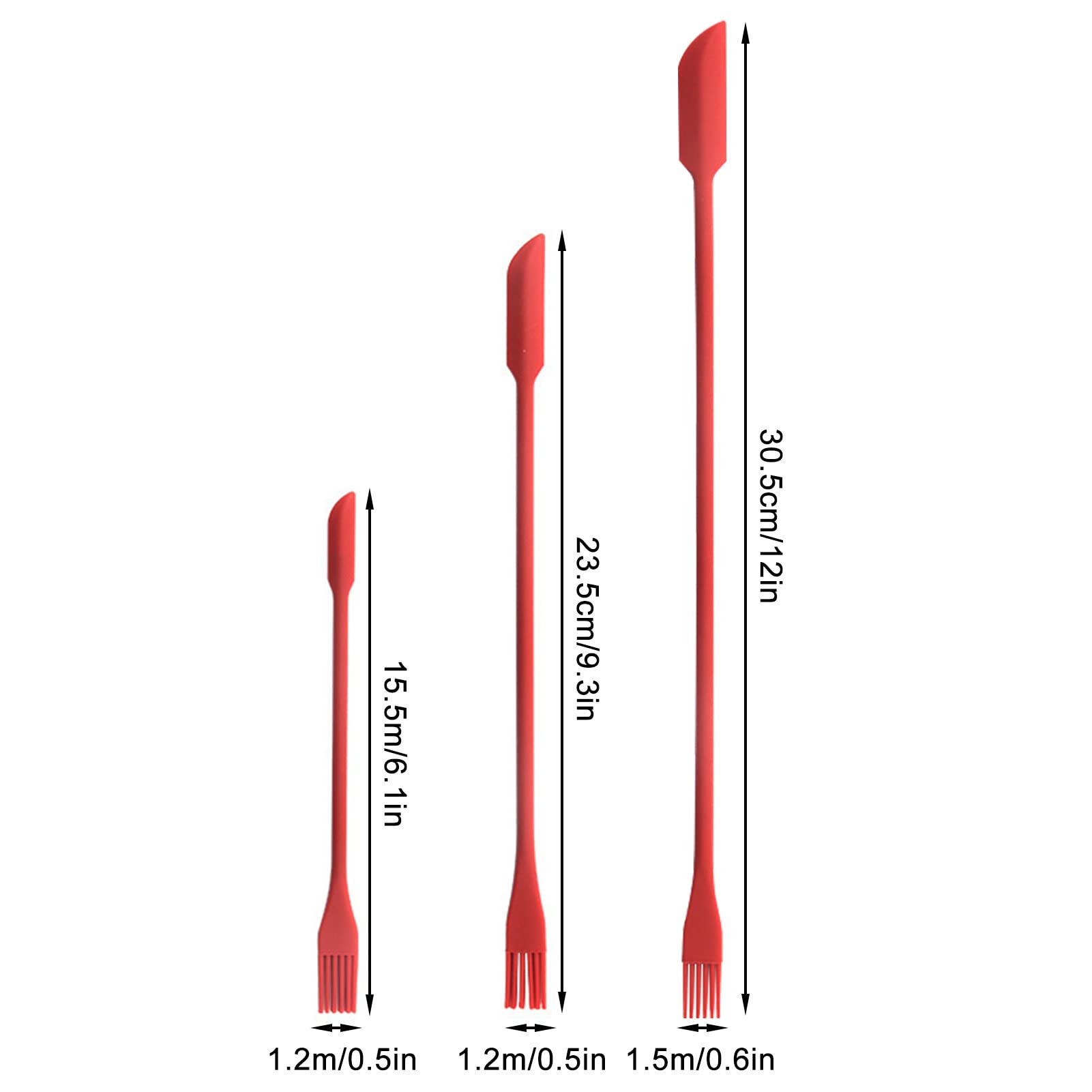 Small Silicoe Spatula, 3pcs Durable Scraper Spatulas, Portable Food Grade Kit, Silicon Dishwasher Safe Utensils Set, Lightweight Cooking Utensils Tool, Heat Resistant Kitchen Spatula Kit