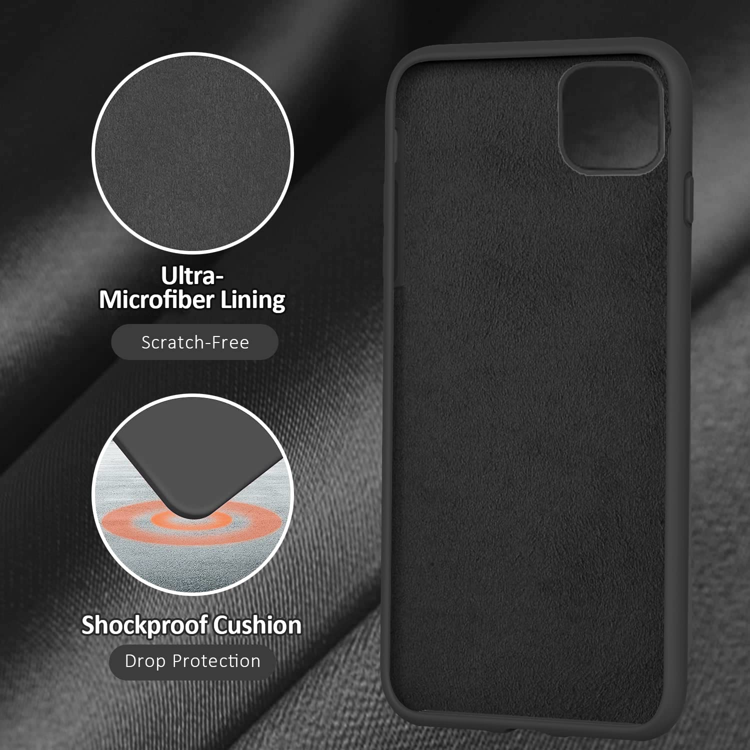 Vooii for iPhone 11 Case, Soft Liquid Silicone Slim Rubber Full Body Protective iPhone 11 Case Cover (with Soft Microfiber Lining) Design for iPhone 11 - Matcha