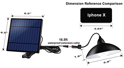 Solar Powered Pendant Lights, Awanber 12 LED (Equivalent to 50W Incandescent Brightness) Waterproof Remote Control Indoor Outdoor Hanging Lamp for Garden, Garage, Pathway, Yard, Patio, Lawn, Balcony