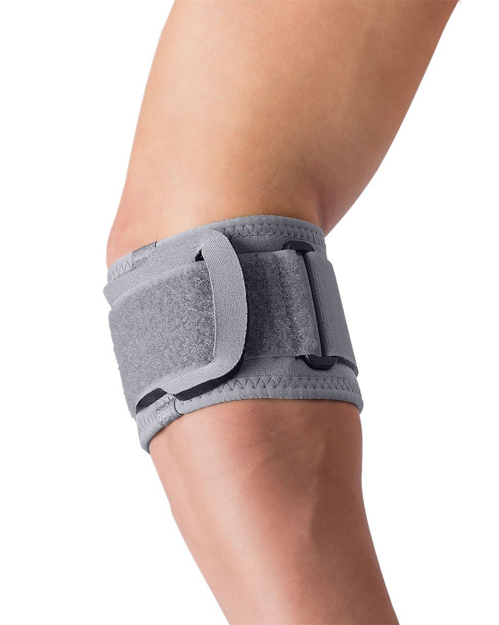 Swede-O BRE-6524-GR-MED Thermal Vent Tennis Elbow Support with Pad, Medium