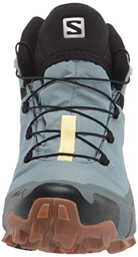 Salomon Cross MID Gore-TEX Hiking Boots for Women, Lead/Stormy Weather/Charlock, 6