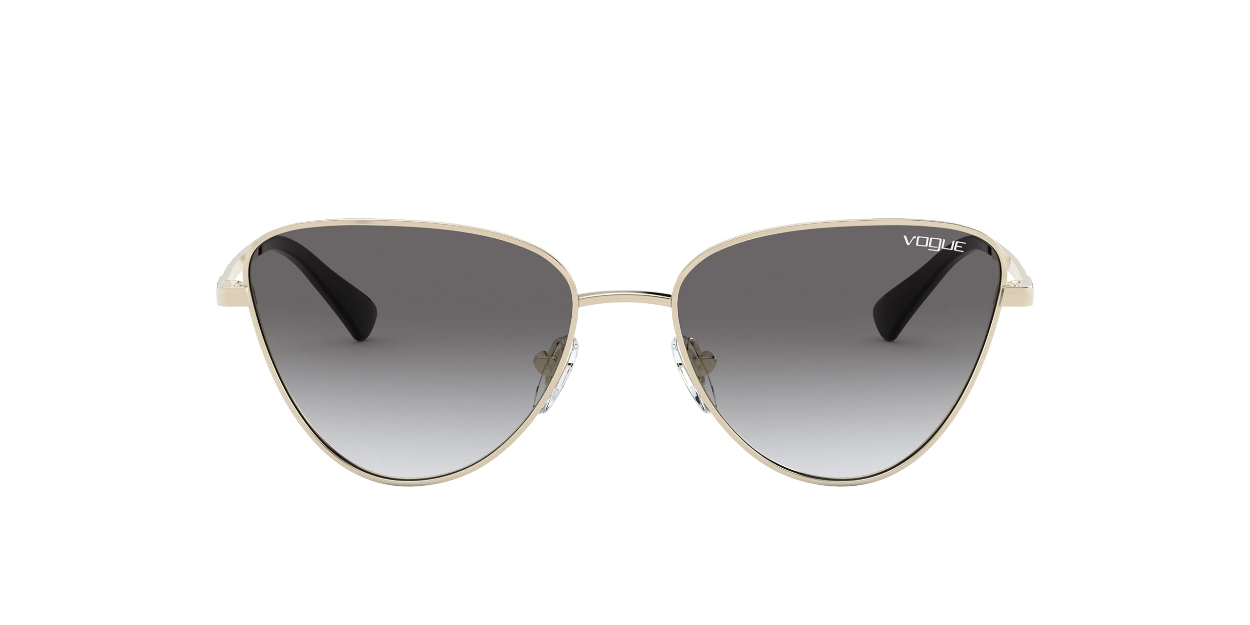 Vogue Eyewear Women's VO4145SB Round Sunglasses, Silver/Dark Violet, 54 mm