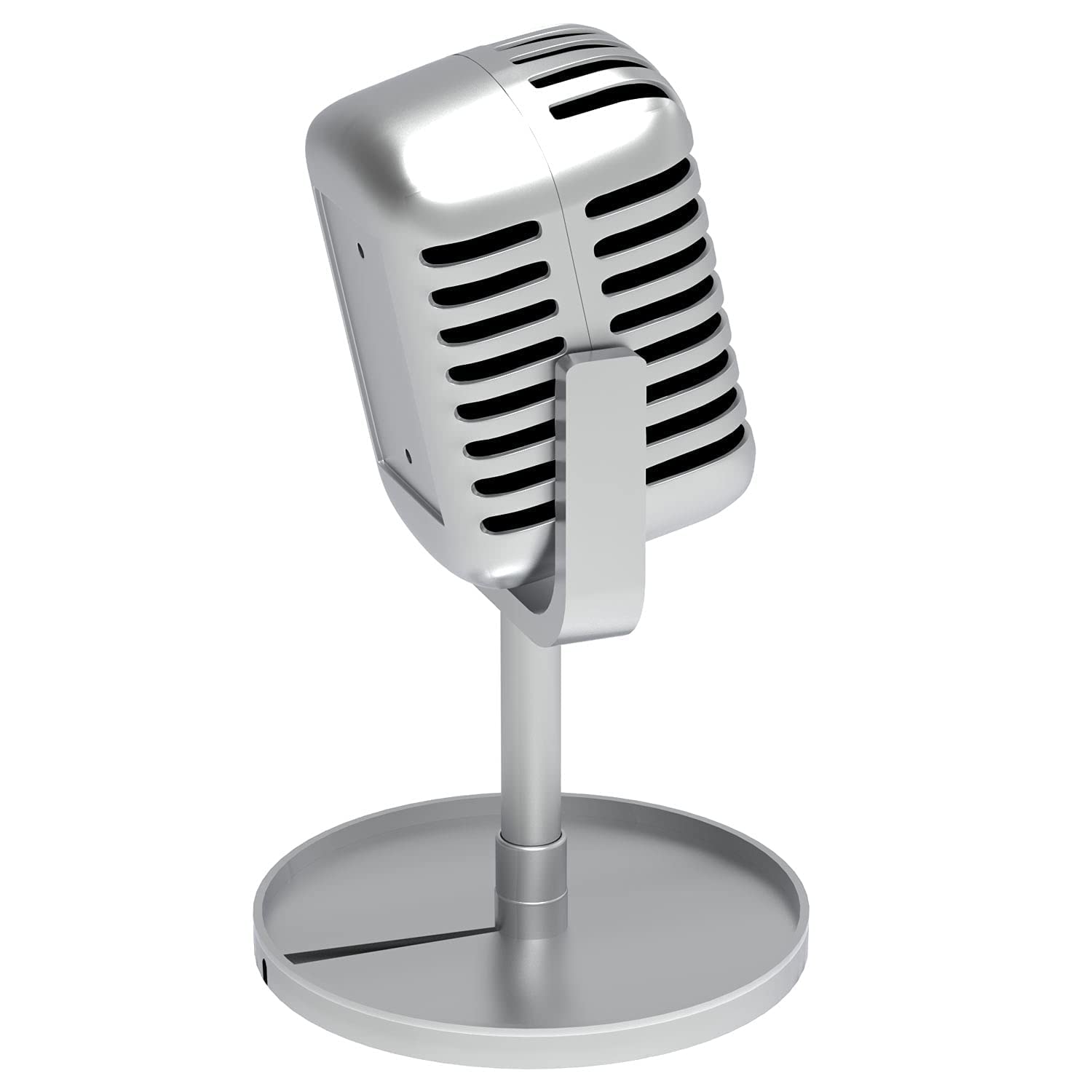 Vintage Microphone Toy Prop with Stand - Retro Microphone Prop for Costume & Role Play as Anchorman Microphone Prop/Toy Microphone/Plastic Microphone/Prop Microphone/Play Microphone by All7s