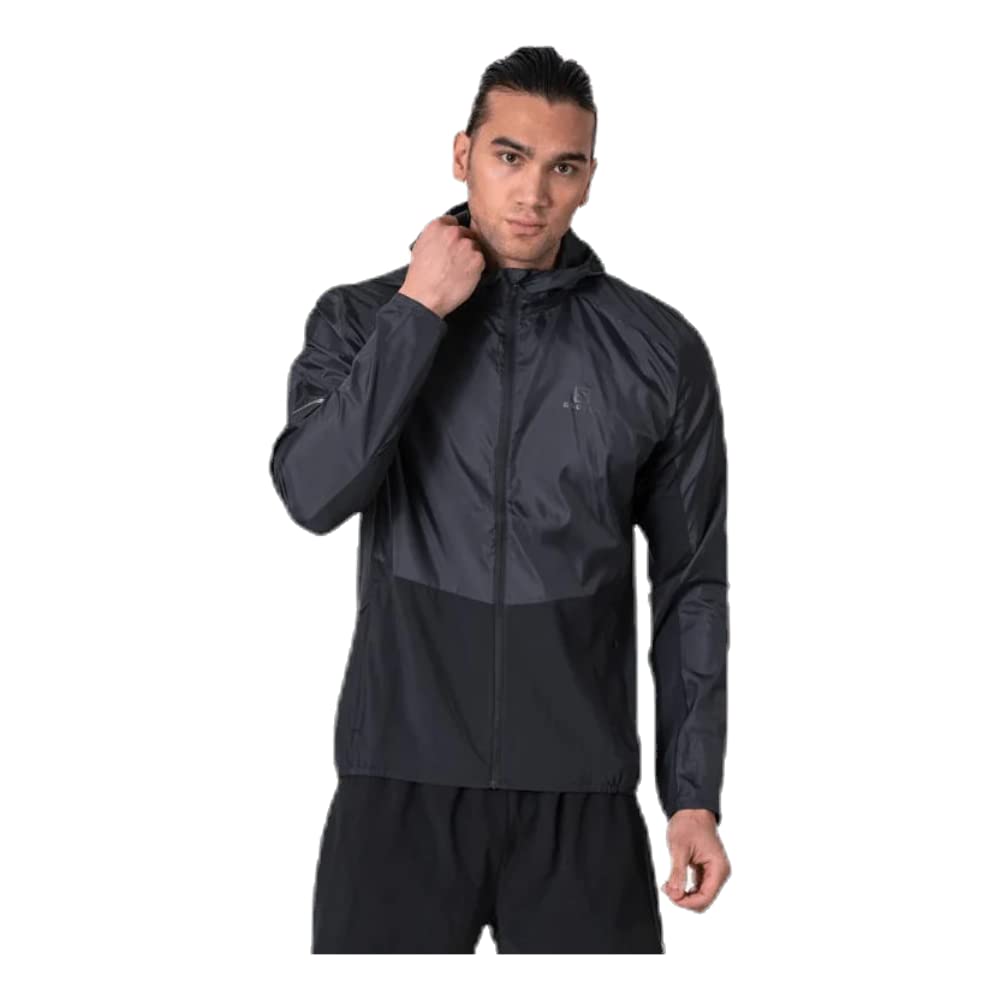 Salomon Men's Agile Full Zip Hoodie, Black, Large