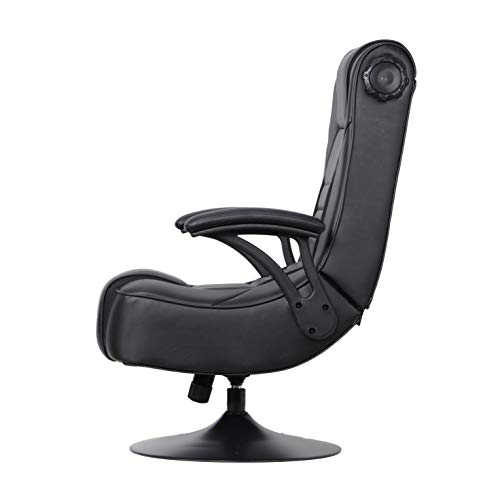 X Rocker PC Office Computer Gaming Chair Mammoth 2.1 BT Pedestal, 32.28" x 25.98" x 41.34", Black