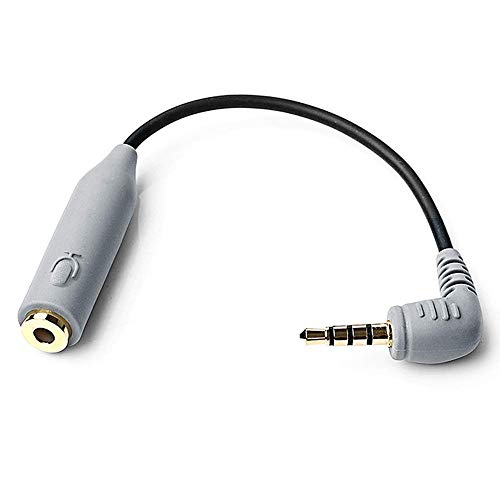 ULBRE TRS to TRRS Adapter 3.5mm Microphone Audio Adapter Cable for iPhone Android Smartphones and Tablets