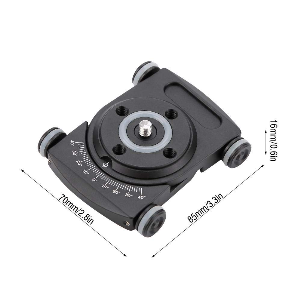 Tosuny FY-01 Table Top Dolly Car Roller Desktop Video Rail Track Slider for DSLR Rig Film Camera, Strong and Durable, Equipped with 1/4 Screws, Compatible with All Ball Heads and Magic Arms