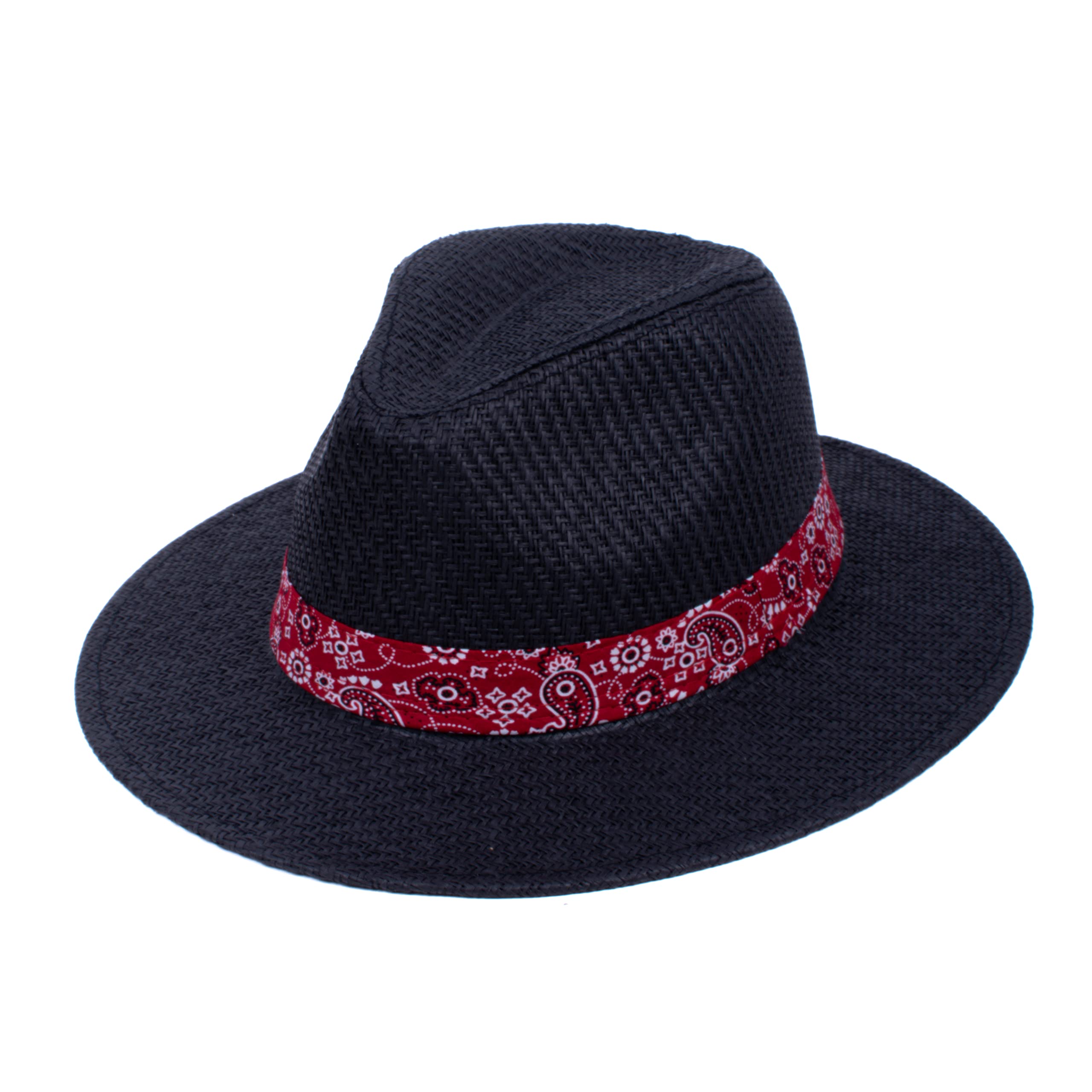 WESTEND Unisex Summer Wide Brim Fedora - Hats for Men & Women + Panama Hats & Straw Hats