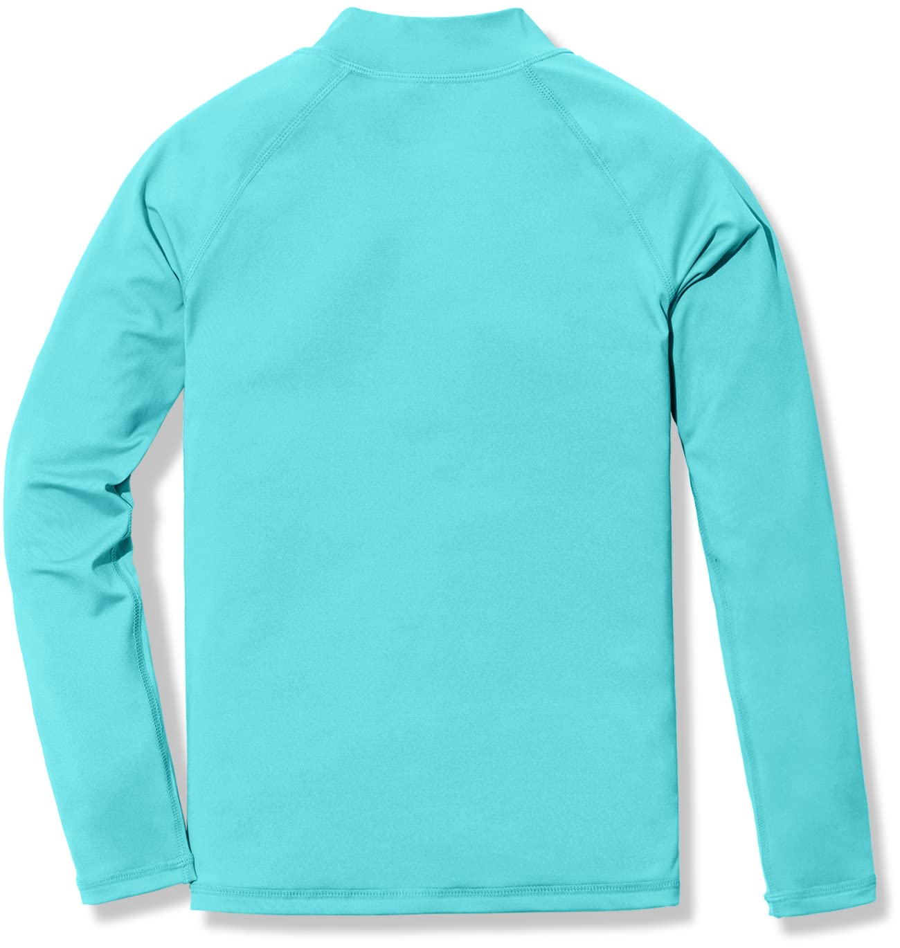 TSLA Boys UPF 50+ Rash Guard Long Sleeve, UV Sun Proctection Water Swim Shirts, Surf Swimwear Swimsuit Top, Vacation Aqua, 14
