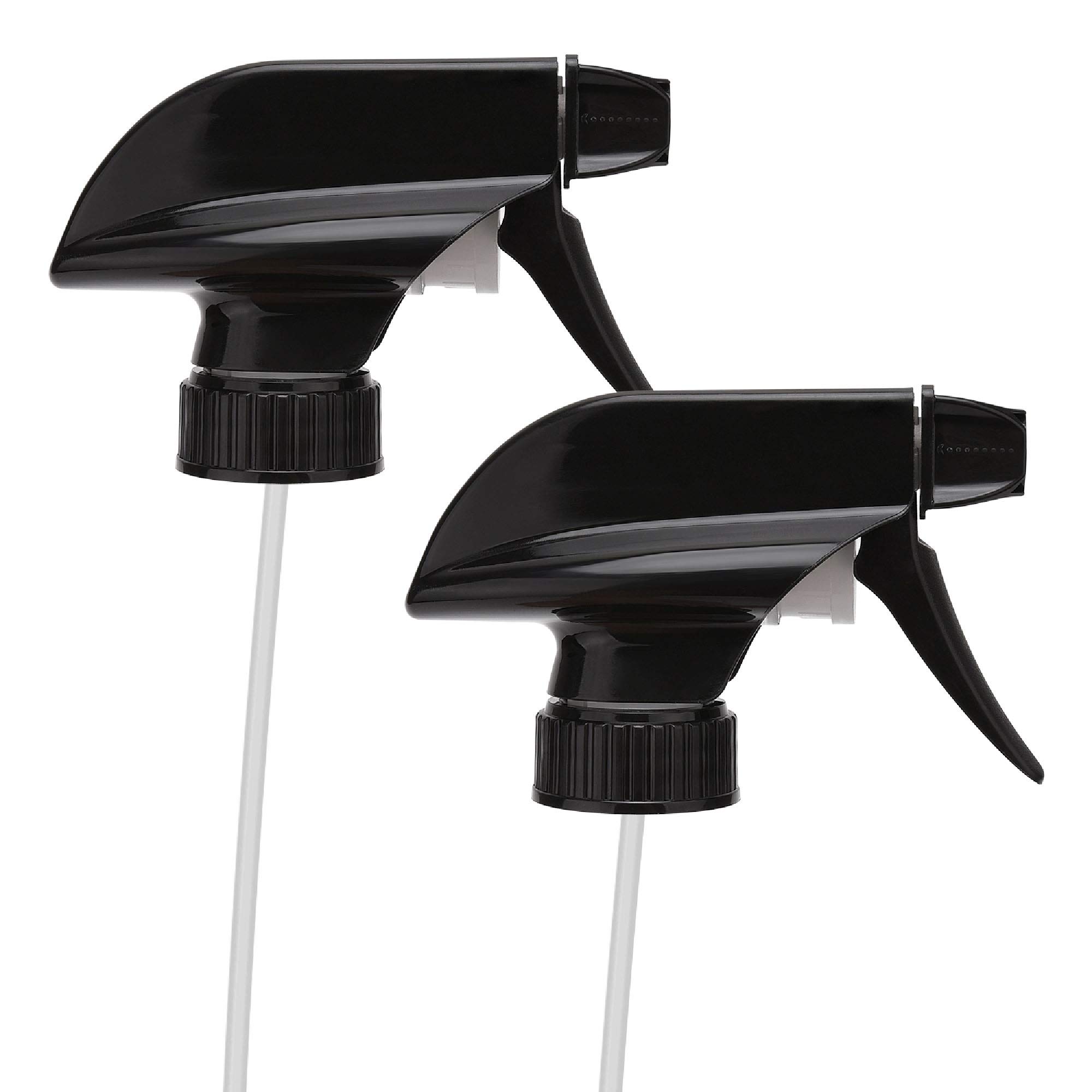 ULG Mist Spray & Stream Sprayer Replacement Trigger Spray Tops Fits Standard Boston Round with 28-400 Neck Bottles (2-Pack)