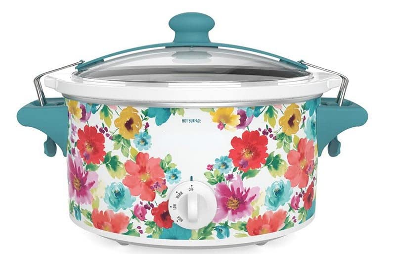 The Pioneer Woman Breezy Blossom 6 Quart Portable Slow Cooker, 33062