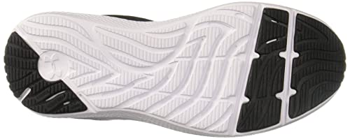 Under Armour Grade School Charged Pursuit 2 Running Shoe, Black (001)/White , 3.5