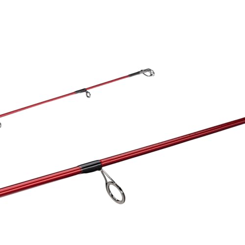 Shakespeare Ugly Stik 7β Carbon Spinning Rod, One Piece Spinning Rod, 6-10lb Line Rating, Medium Light Rod Power, Fast Action, 1/8-1/2 oz. Lure Rating, Red/Black