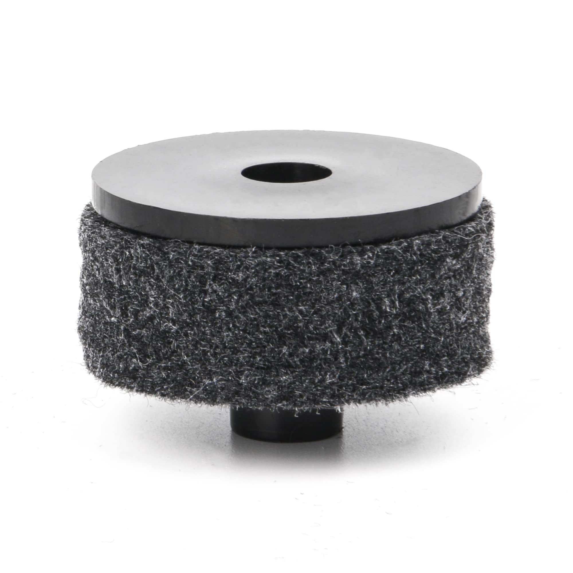 Yibuy Black Drum Set Replacement Parts 15mm Thick Felt Washers & Plastic Long Flanged Cymbal Sleeves Pack of 10