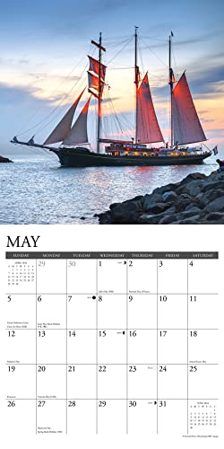 Willow Creek Press Sailing Monthly 2024 Wall Calendar (12" x 12")
