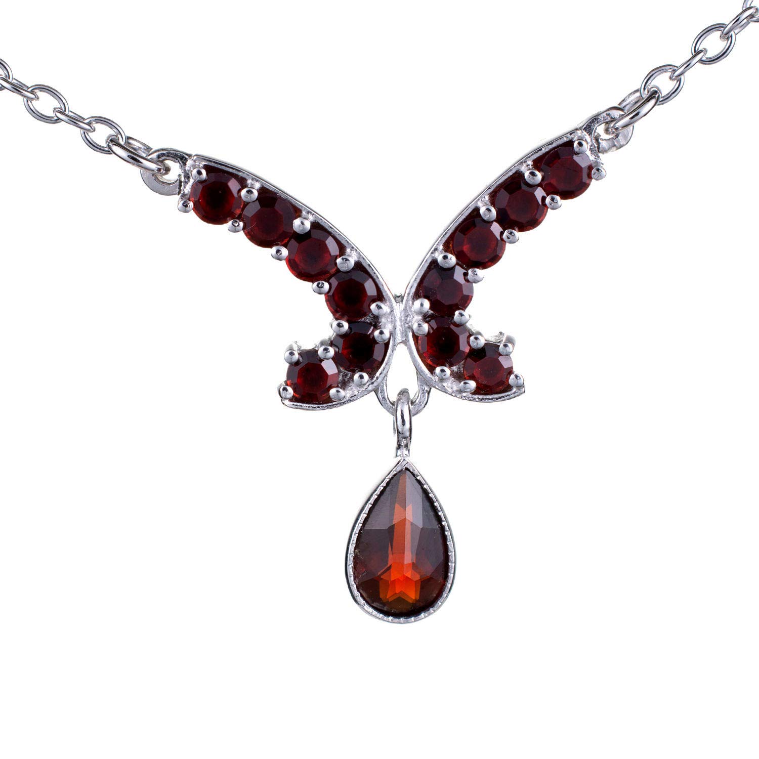 ZIKLARS Bohemian Garnet Necklace