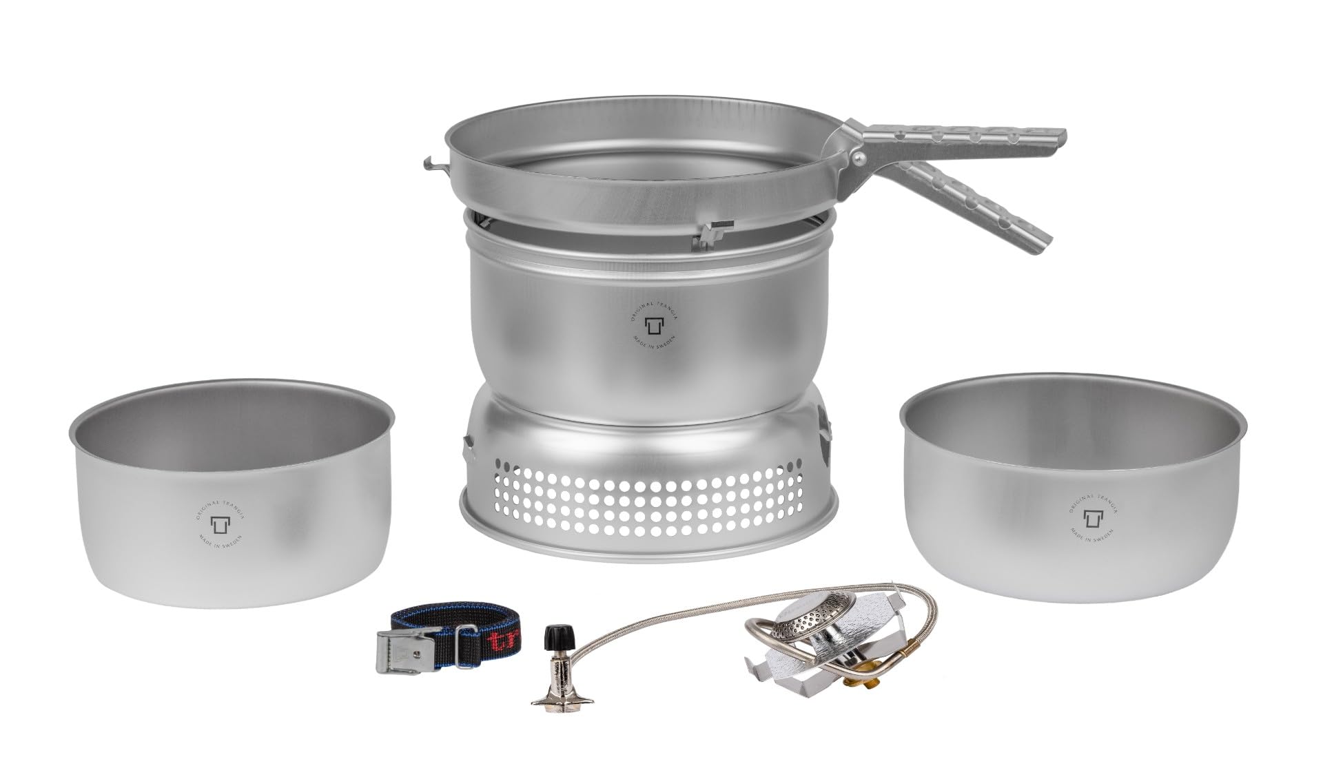 TRANGIA 25-23 Duossal 2.0 Camping Stove Kit with Stainless Steel Lined Pans,25-21