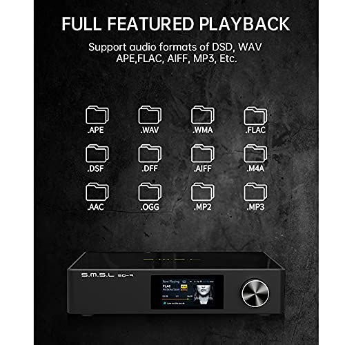 S.M.S.L SD-9 MQA Full Decoding Bluetooth 4.0 HiFi Network Music Player SD9 Support DSD, WAV APE,FLAC AIFF, MP3 Desktop Player