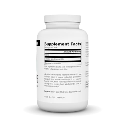 Source Naturals L-Arginine Free Form* - 1000 mg, 200 Tablets