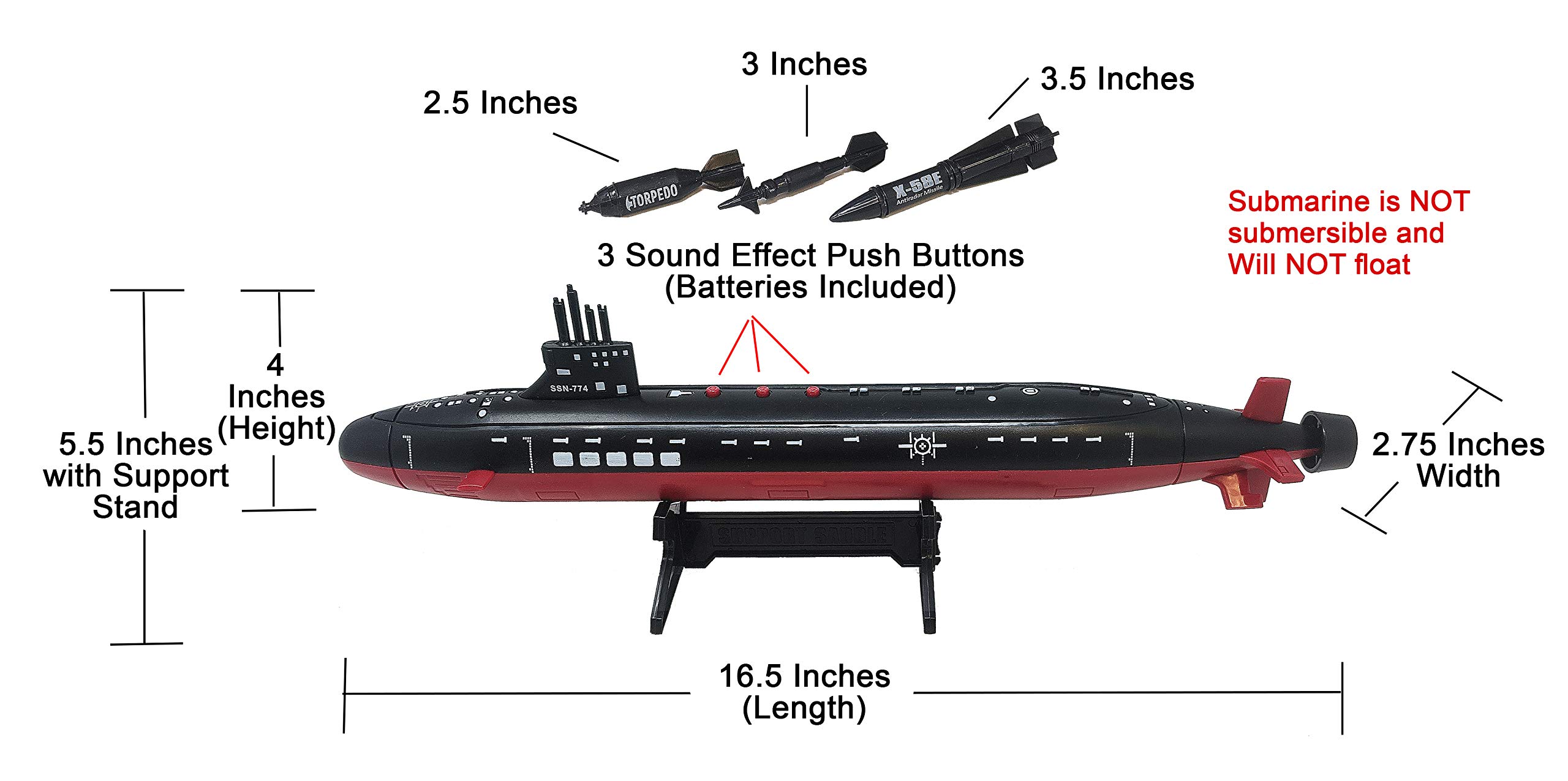 Toy Aircraft Carrier Ship with Warplanes and Submarine Combo, Includes 18 Fighter Jets Torpedo