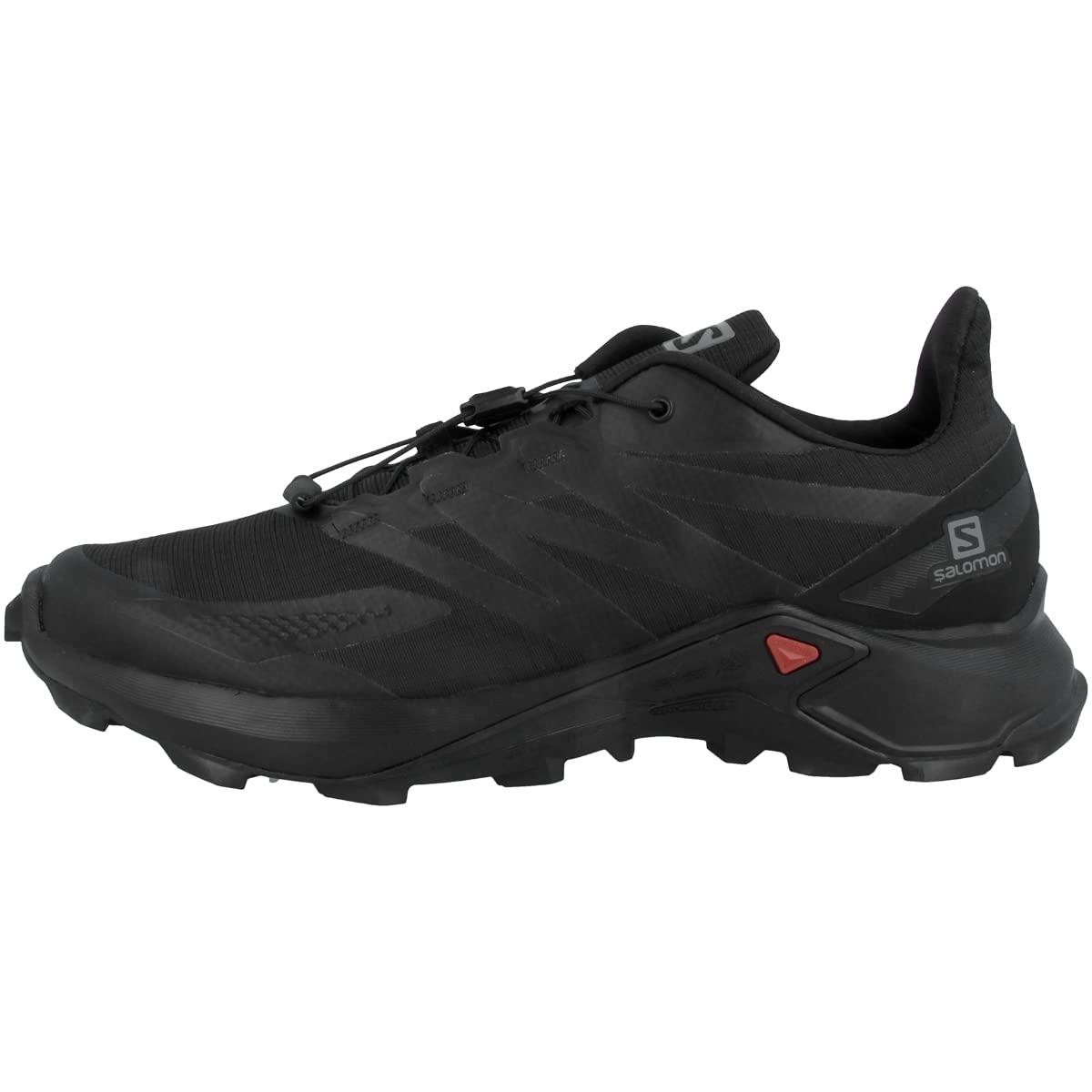 Salomon Supercross Blast Trail Running Shoes for Men, Black/Black/Black, 9.5
