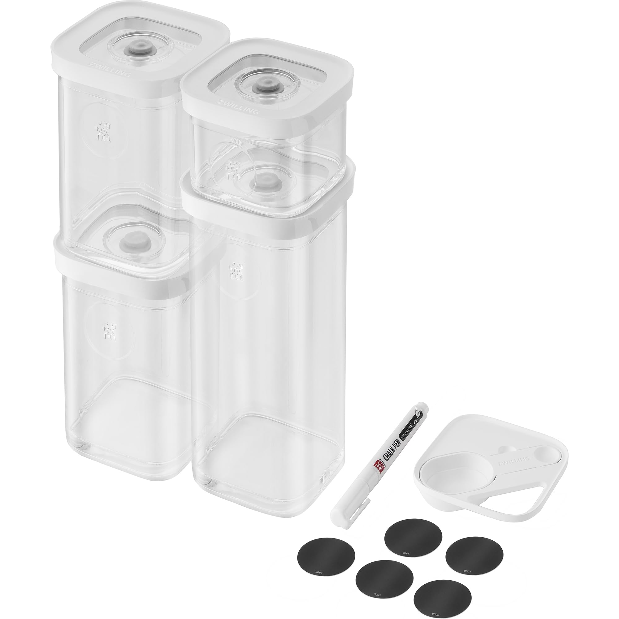 ZWILLING Fresh & Save CUBE Storage Organizer 6-Piece, S, Pantry Organizers and Storage, Plastic, BPA-Free Airtight Dry Food Storage Container, for Storing Herbs, Toppings, Small Nuts and more