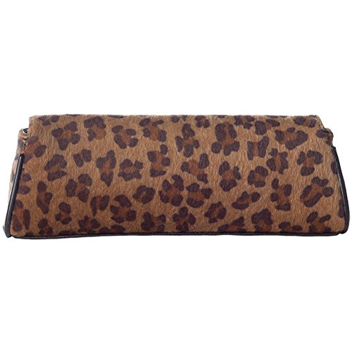 Sourpuss Clothing Tan Leopard Party Clutch, Approximately 11.5" x 4" x 2"