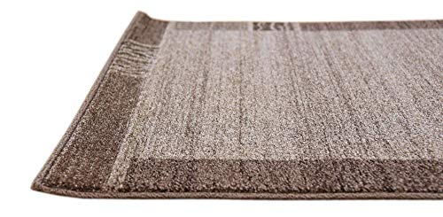 Unique Loom Del Mar Collection Area Rug - Sarah (2' 7" x 10' Runner, Dark Beige/ Brown)