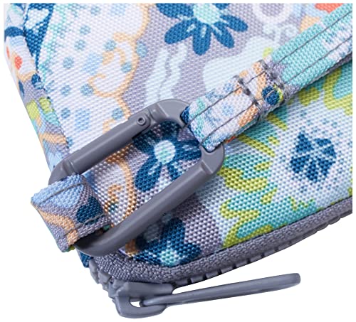 Vera Bradley Women's Recycled Lighten Up Reactive Zip-around Wristlet With RFID Protection, Citrus Paisley, One Size