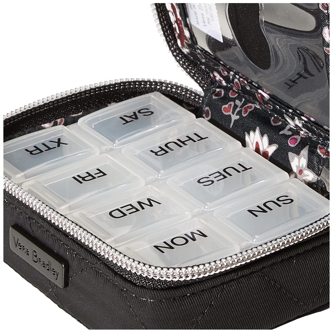 Vera Bradley Women's Performance Twill Travel Pill Organizer, Tangier Paisley, One Size