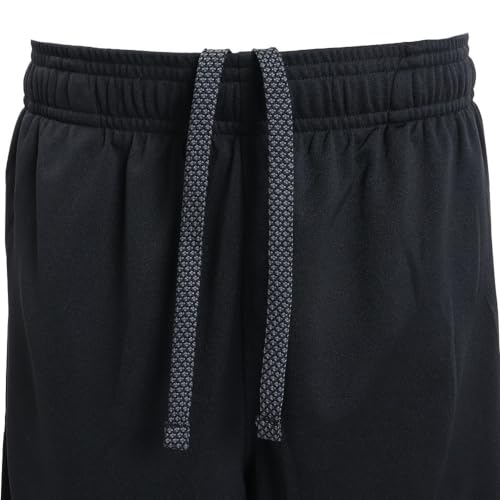 Under Armour boys Prototype 2.0 Wordmark Shorts , Black (002)/Pitch Gray , Youth Large