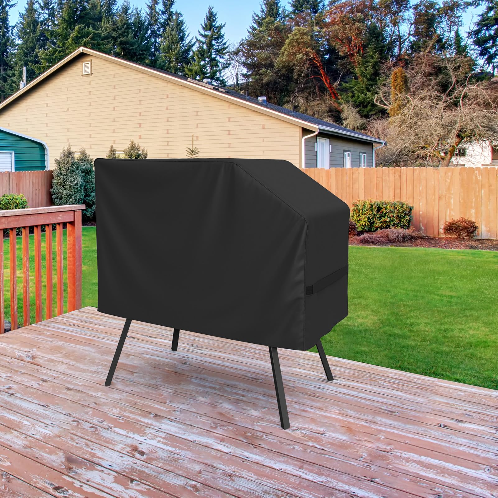 Upgraded Griddle Cover for Blackstone 28 Inch Griddle, Waterproof & Heavy Duty with Large Air Vent and Straps, Also Fits for 22" Griddle with Hood & Stand