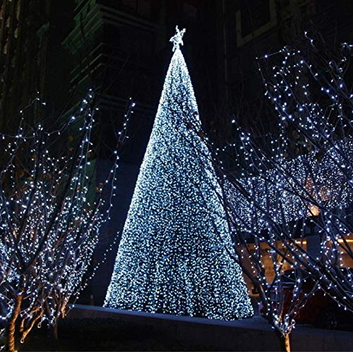 Solar String Lights 105ft 300 LED 8 Modes Solar Powered Led String Lights Waterproof Decorative String Lights for Patio, Garden, Home, Wedding, Party, Xmas(Blue)