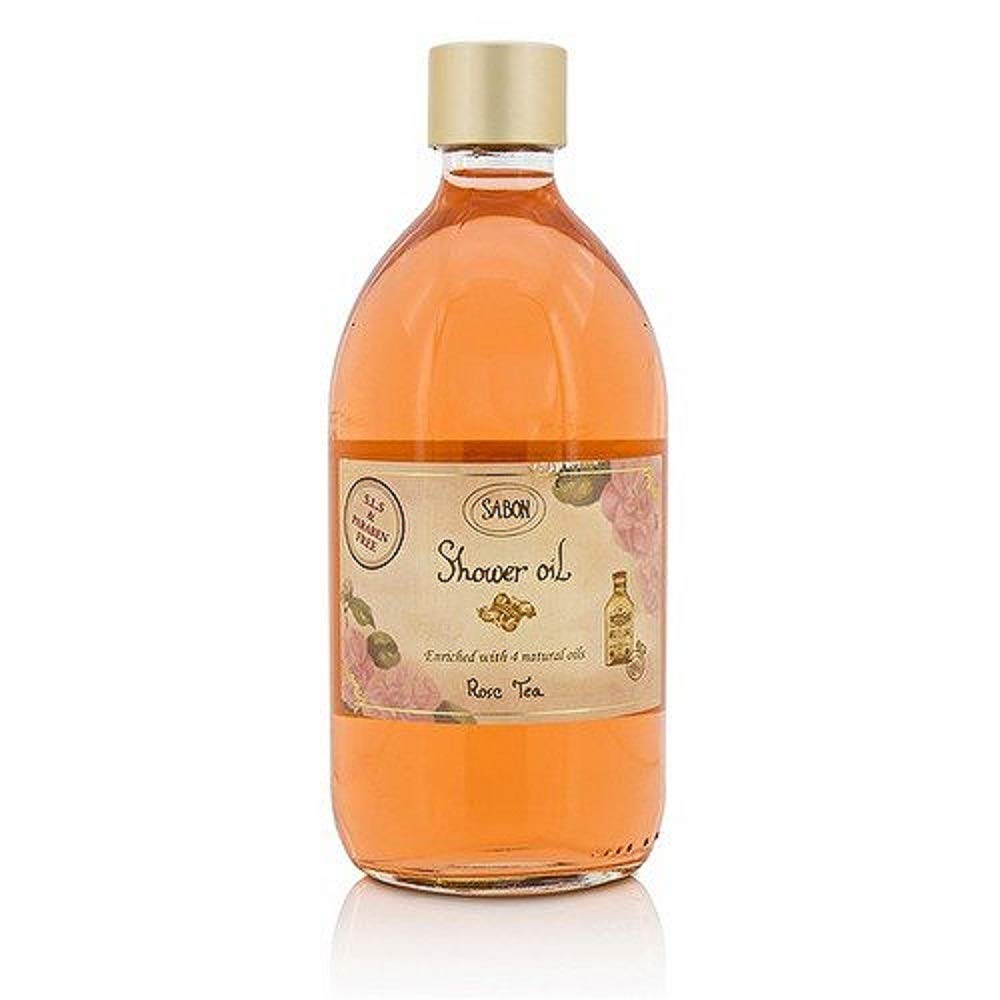 SABON Shower Oil, Delicate Rose tea, 17.59 Fl Oz