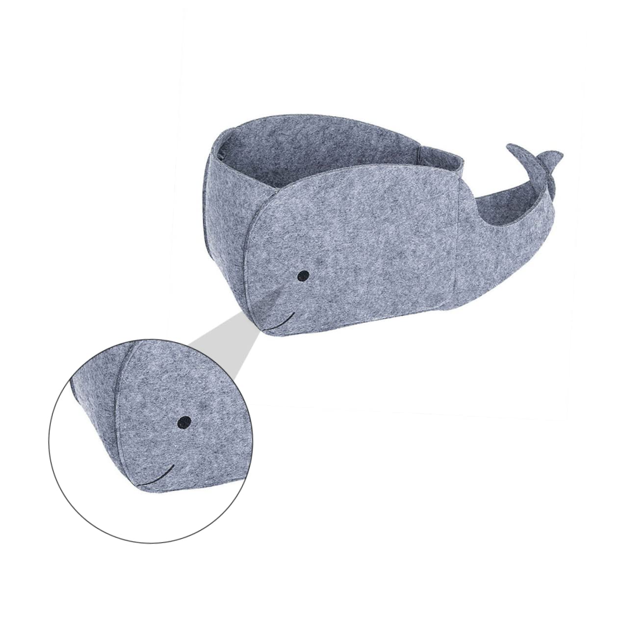Totority Whale Basket 3 Pcs Toy Storage Box Animal Child Cartoon Felt Cloth Whale Storage Basket