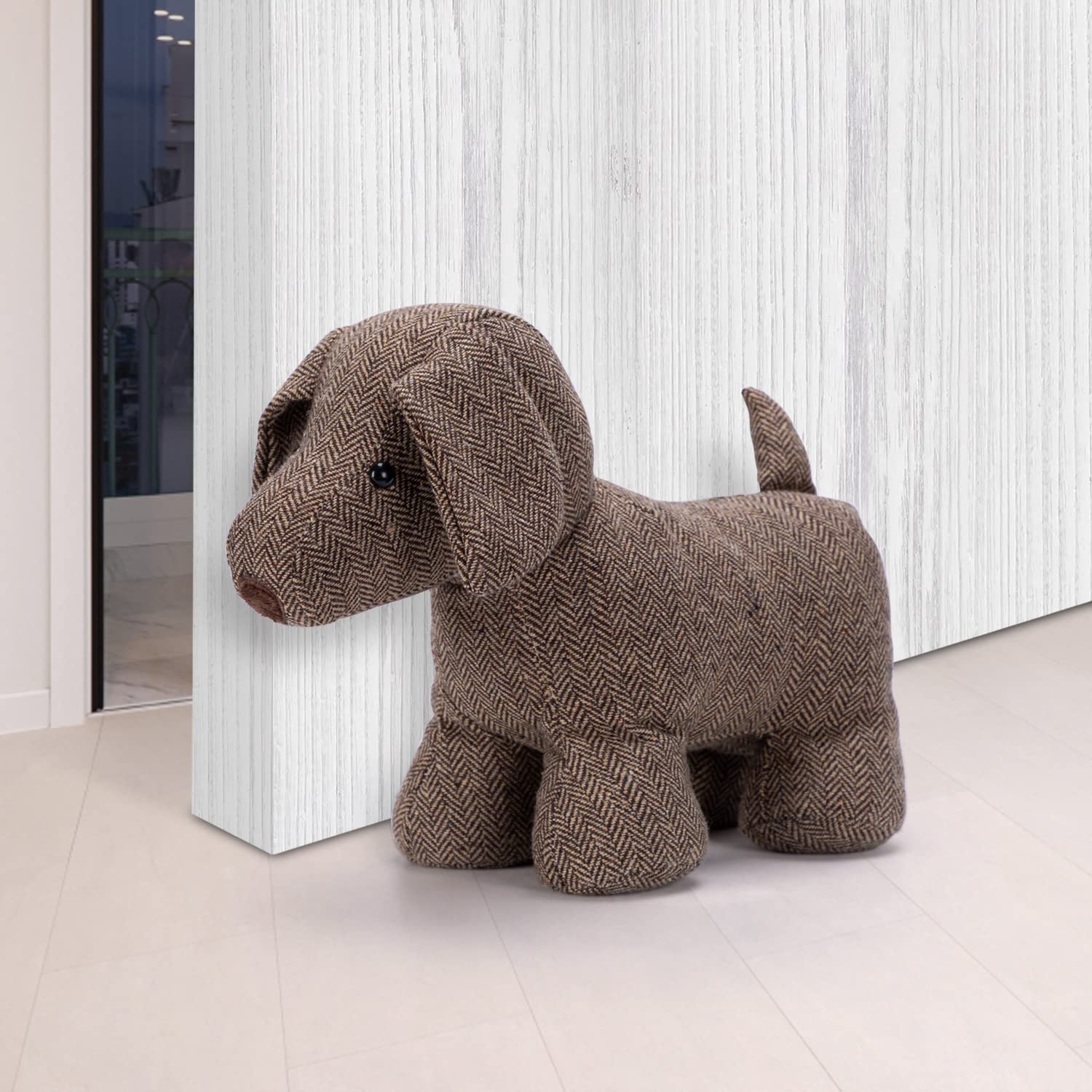 SWISSELITE Cute Decorative Weighted Door Stopper for Home and Office Compact Animals DĂŠcor Door Stopper with Soft Fabric
