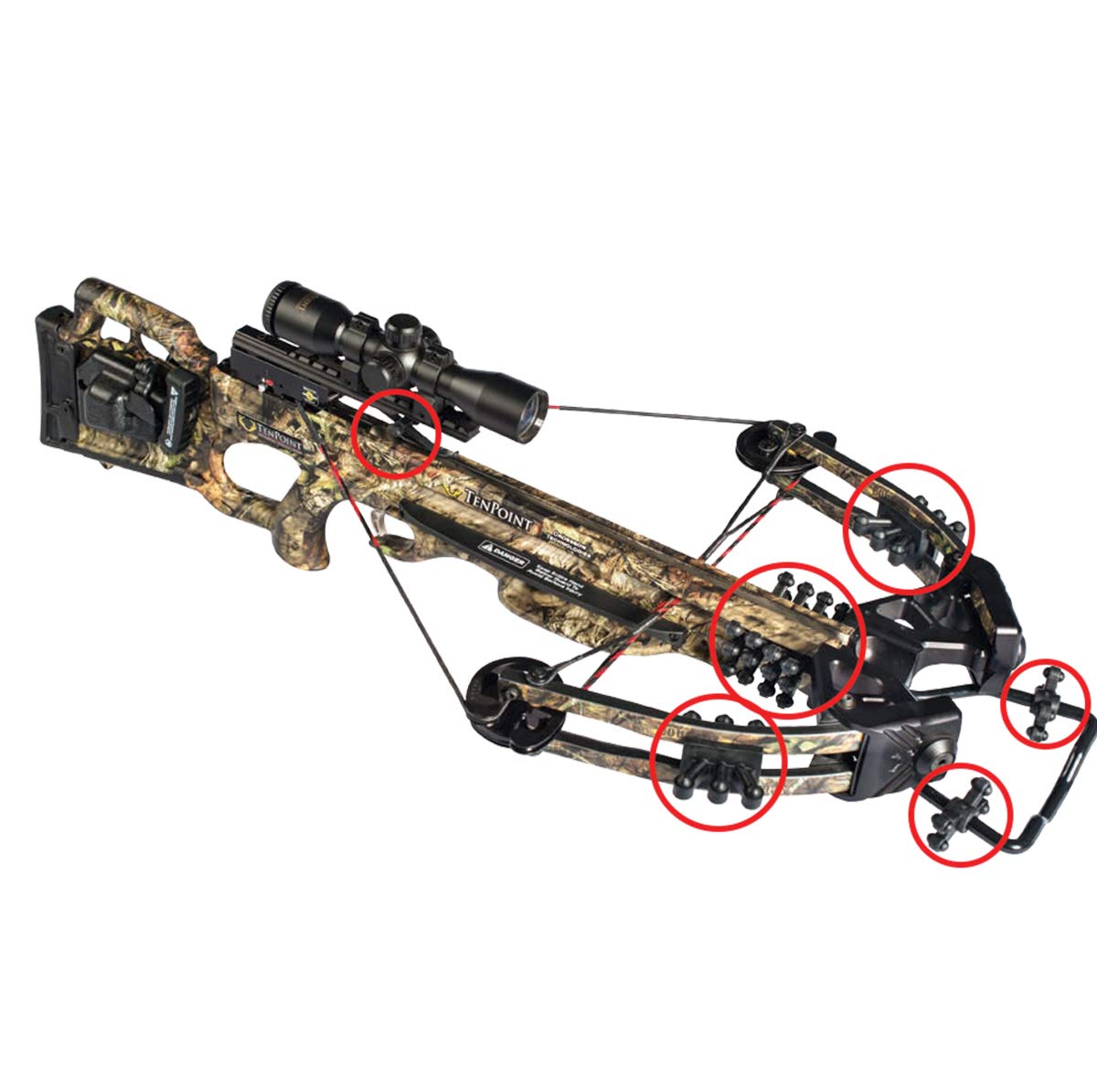 TenPoint Universal Crossbow Noise Dampening Kit (HCA-13617), Multi, One Size