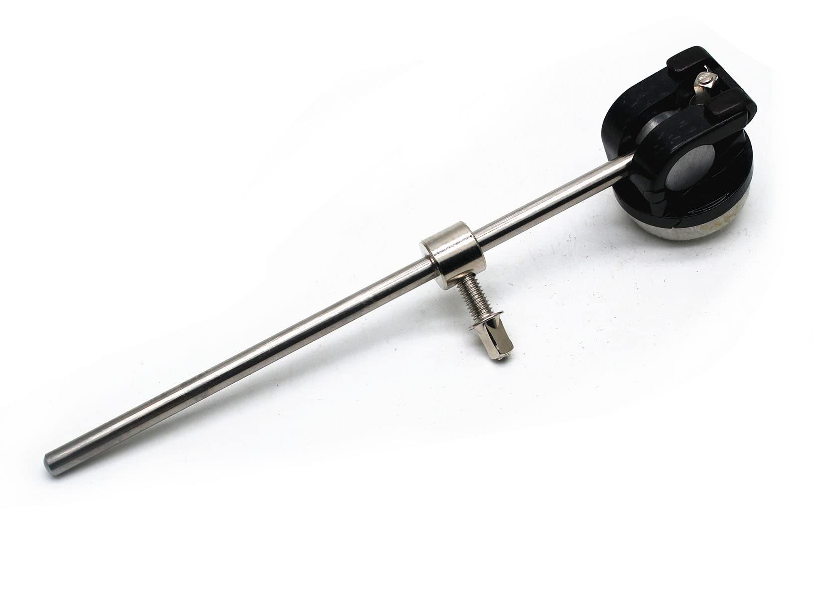 TUOREN Bass Drum Pedal Beater Metal Cobra Hammer Head Percussion Instrument Accessory BLACK(White Felt)