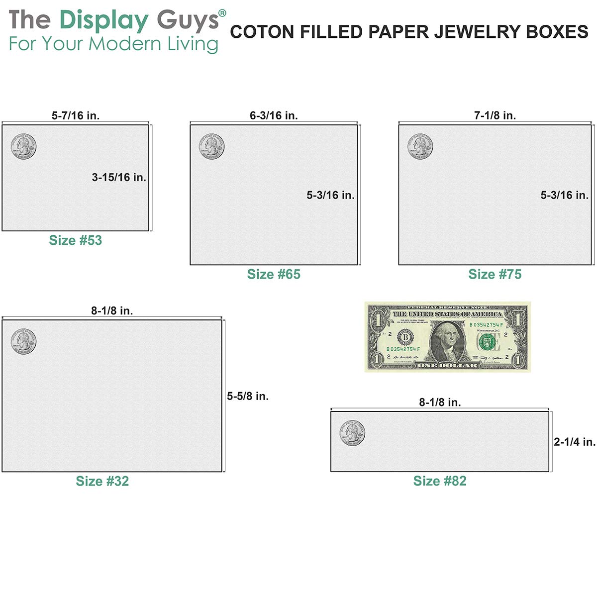TheDisplayGuys - 25-Pack #32 Cotton Filled Cardboard Paper Jewelry Box Gift Case - Matte Red (3.3" x 2.3" x 1.0") - for Gifting, Shipping or Storage
