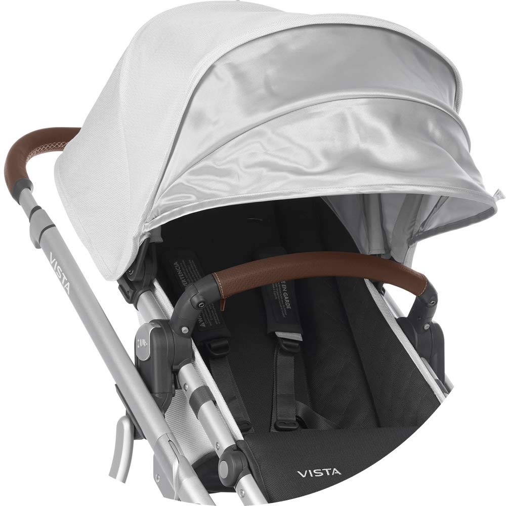 UPPAbaby 2018 Vista + Travel Bag - Bryce (White Marl/Silver/Chestnut Leather)