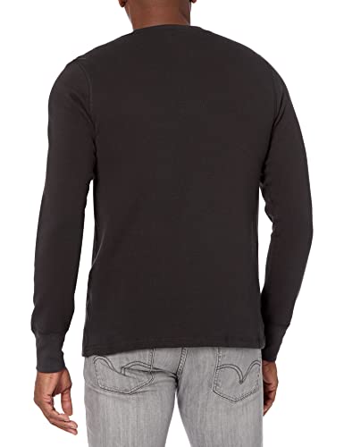 Wrangler Men's Heavyweight Cotton Thermal Top, Black, X-Large