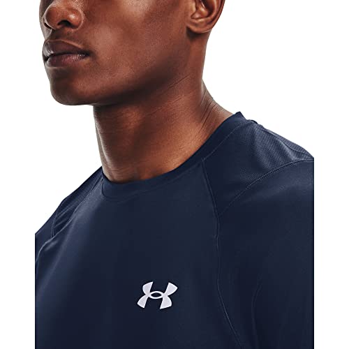 Under Armour Men's Raid 2.0 Short Sleeve T-Shirt, Academy Blue (408)/Mod Gray, Medium