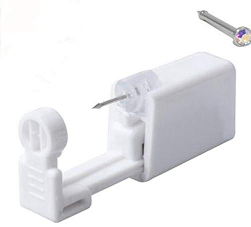 SONGLIN Disposable Painless Nose Nail Punching Gun Nose Piercing Puncture Tool Anti-Allergy,Blue
